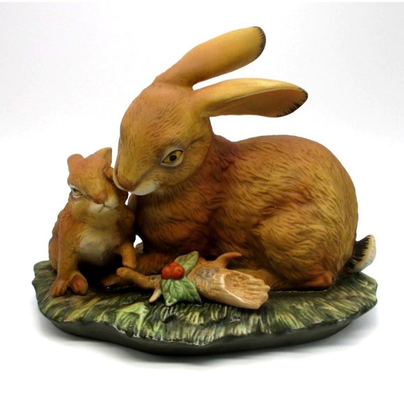 Homco | Accents | Vintage Rabbit Porcelain Figurine Homco Masterpiece ...